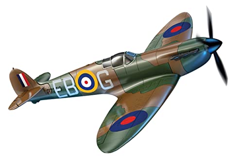 Airfix Quickbuild Supermarine Spitfire Airplane Brick Building Plastic Model Kit J6000 Brown