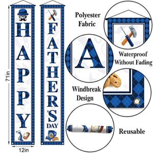 Happy Father's Day Party Front Door Banner Best Dad Ever Party Porch Wall Sign Decoration Photo Booth Backdrop Supply