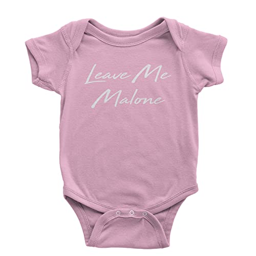 Expression Tees One-Piece Leave Me Malone Newborn Light Pink Romper