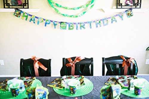 Teenage Mutant Ninja Turtles Birthday Party Banner, Party Supplies