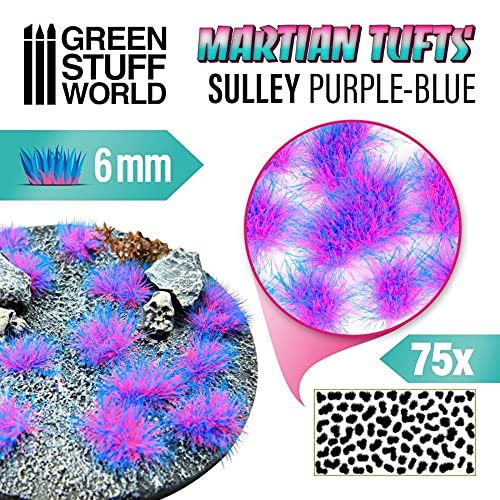 Green Stuff World Martian Fluorescent Modeling Tufts - Sully Purple-Blue 10685