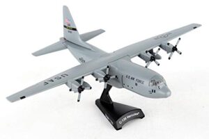 daron worldwide trading postage stamp usaf c-130 1/200 spare 617 airplane model, white