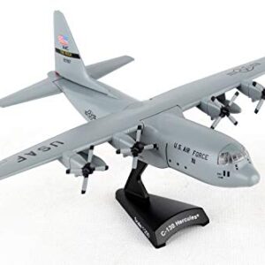 Daron Worldwide Trading Postage Stamp USAF C-130 1/200 Spare 617 Airplane Model, White