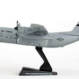 Daron Worldwide Trading Postage Stamp USAF C-130 1/200 Spare 617 Airplane Model, White