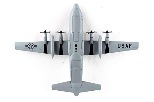 Daron Worldwide Trading Postage Stamp USAF C-130 1/200 Spare 617 Airplane Model, White