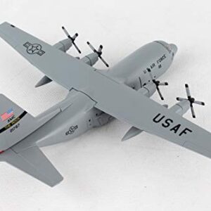 Daron Worldwide Trading Postage Stamp USAF C-130 1/200 Spare 617 Airplane Model, White