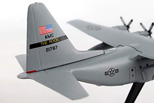 Daron Worldwide Trading Postage Stamp USAF C-130 1/200 Spare 617 Airplane Model, White