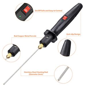 Foam Cutter, Upgraded Electric Hot Knife With Button and Power Light, 100-240V/15W Hot Knife 10CM Styrofoam Cutting Pen with Electronic Voltage Transformer Adaptor