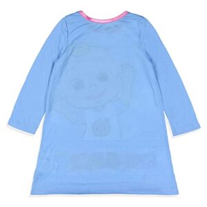 Komar Kids CoComelon Toddler Girls JJ Character Nightgown With Matching doll Gown, 3T Baby Blue