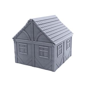 EnderToys Cottage Bundle, Terrain Scenery for Tabletop 28mm Miniatures Wargame, 3D Printed and Paintable