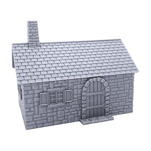 EnderToys Cottage Bundle, Terrain Scenery for Tabletop 28mm Miniatures Wargame, 3D Printed and Paintable