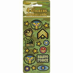 camo sticker sheets, 4ct