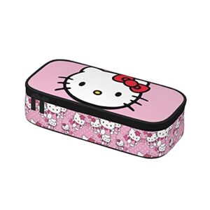 Anime Pen Bags Pouch Big Capacity Zipper Pencil Cases for Office Supplies Adults Women Travel Portable Organizer Box Storage Bag Makeup Case