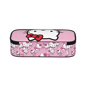 Anime Pen Bags Pouch Big Capacity Zipper Pencil Cases for Office Supplies Adults Women Travel Portable Organizer Box Storage Bag Makeup Case