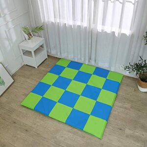 Weizzer Toys Baby Play Mat - Beautiful Patchwork Tummy Time Mat - Memory Foam Soft Cushioned Foldable Play Mat Nap Mat