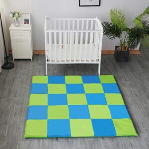 Weizzer Toys Baby Play Mat - Beautiful Patchwork Tummy Time Mat - Memory Foam Soft Cushioned Foldable Play Mat Nap Mat