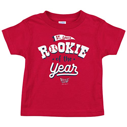 St. Louis Baseball Fans. Rookie of The Year Red Toddler Tee (Toddler Tee, 2T)