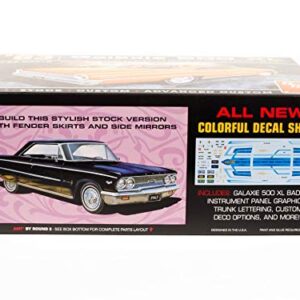 AMT 1963 Ford Galaxie 1/25 Scale Plastic Model Kit, White, AMT1186