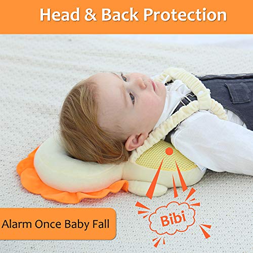 Baby Head Protector & Baby Knee Pads for Crawling, Toddlers Head Safety Pad Cushion Adjustable Backpack, Baby Back Protection for Walking & Crawling, for Age 5-24months, Cute Lion