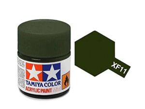 tamiya 81711 acrylic mini xf11 jn green 1/3 oz