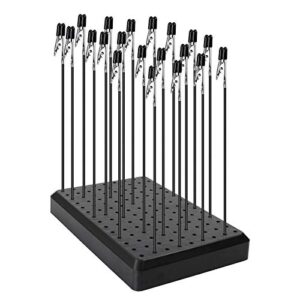 gjjc09b 1pc painting stand base and 20pcs alligator clip stick set modeling tools for airbrush hobby model parts new