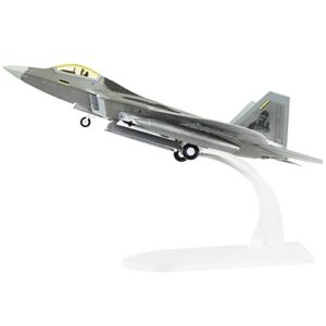 HANGHANG 1/100 Scale F-22 Raptor Airplane Model Diecast Military Fighter Plane Model for Collection and Gift