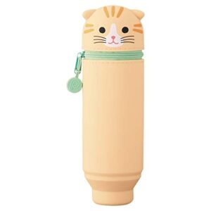 lihit lab. punilabo stand up pen case (pen holder) tiger cat a7712-11