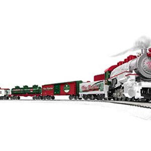 Lionel Winter Wonderland LionChief 0-8-0 Set with Bluetooth Capability, Electric O Gauge Train Set with Remote