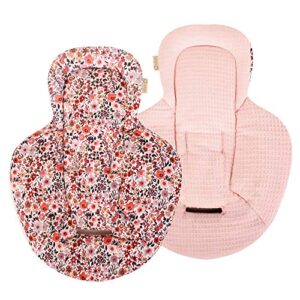 ukje 4moms mamaroo 4 baby swing insert- insert compatible with 4moms mamaroo and rockaroo- mamaroo newborn insert- infant insert for mamaroo- baby swing, baby rocker insert- pink flowers