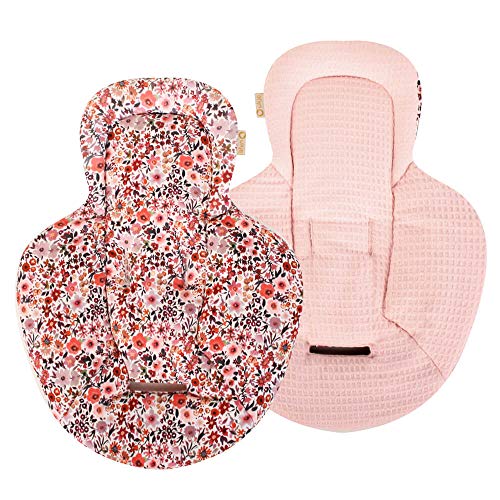 UKJE 4moms mamaRoo 4 Baby Swing Insert- Insert Compatible with 4moms mamaRoo and rockaRoo- mamaRoo Newborn Insert- Infant Insert for mamaRoo- Baby Swing, Baby Rocker Insert- Pink Flowers