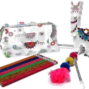 Llama Light Pencil Case Pen Pencils Gift Set