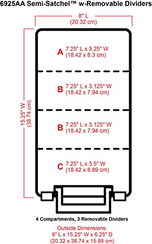 ArtBin Art Bin 6925AA Semi Satchel & ArtBin 6934AB Satchel with Marker Tray, Art & Craft Organizer, [1] Plastic Storage Case, Clear, 15.25 x 8 x 6.25, Translucent