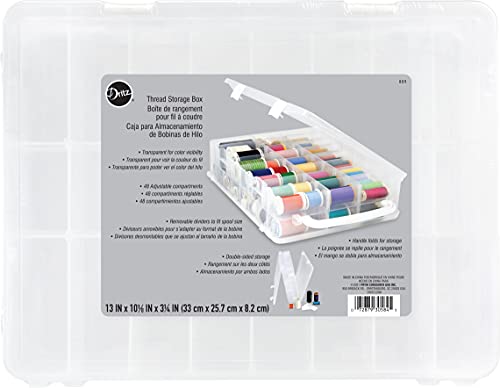 Dritz Thread Storage Box 13X10X3, Transparent