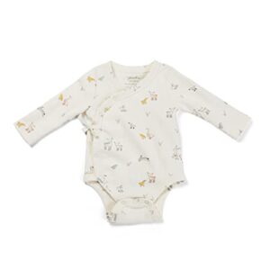 pehr front tie kimono one-piece just hatched / 3-6 mos, multicolor