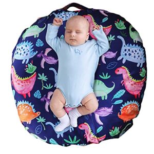 Dinosaur Lounger Cover for Newborn, Lounger Pillow Case for Babies, Snug Fitted Removable Slipcover, Babynest Cover for Boys & Girls, Lovey Super Soft Snug Fitted, (Lounger Pillow Not Included)