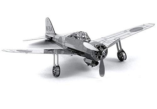 Set of 4 Metal Earth 3D Laser Cut Plane Models: Avro Lancaster Bomber, Mitsubishi Zero, F4U Corsair, P-51 Mustang