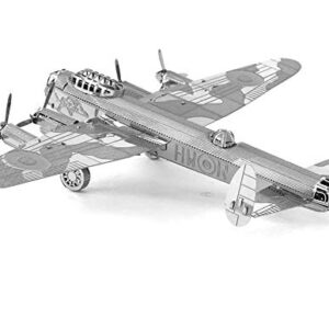 Set of 4 Metal Earth 3D Laser Cut Plane Models: Avro Lancaster Bomber, Mitsubishi Zero, F4U Corsair, P-51 Mustang