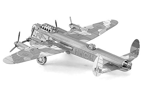 Set of 4 Metal Earth 3D Laser Cut Plane Models: Avro Lancaster Bomber, Mitsubishi Zero, F4U Corsair, P-51 Mustang