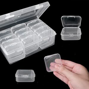 24 Pcs Small Bead Organizer, Dveda Clear Bead Storage Containers Plastic Storage Case with 2Pcs Rectangle Clear Craft Supply Cases for Small Beads Seed Storage