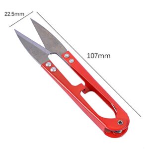 UCEC 12Pcs U Sewing Scissors Clippers, Embroidery Thrum Yarn Fishing Thread Beading Cutter, Mini Small Snips Trimming Nipper, Great for Stitch,DIY Supplies