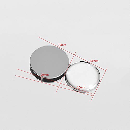 Portable Magnifier Foldable Round 20X Magnifying Glass with Metal Protective Case,Pocket Handheld Magnifier Loupe Lens for Reading Inspection Science Diamonds