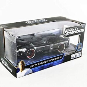 Fast & Furious 1:24 Letty's Dodge Viper SRT10 Die-Cast Car, Toys for Kids and Adults