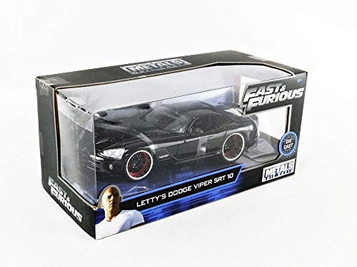 Fast & Furious 1:24 Letty's Dodge Viper SRT10 Die-Cast Car, Toys for Kids and Adults