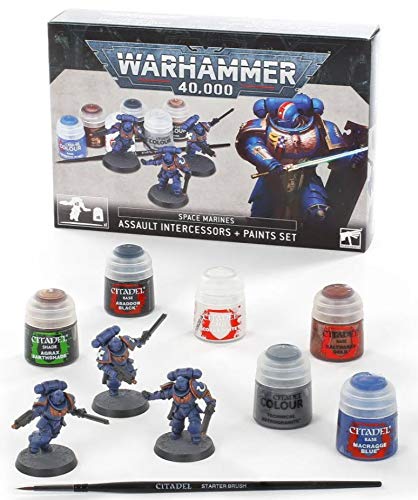 Games Workshop Warhammer 40,000 Space Marines Assault Intercessors Paints Set