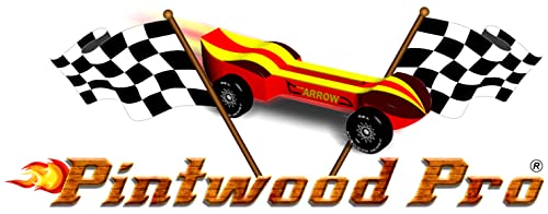 Pintwood Pro Basic Derby Car Kit with Official Wheels, Official axles and pre-Cut pre-drilled Wedge Block