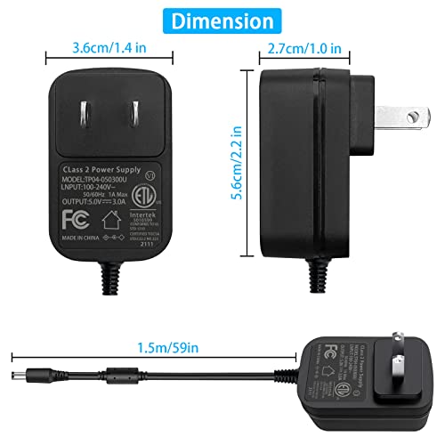 TKDY 5V Power Supply Graco Simple Sway Swing Cord AC Adapter, for Graco DuetSoothe, Glider LX/Elite/Premier/Petite LX, Sweetpeace, DuetConnect LX, Sweet Baby Swing Plug.