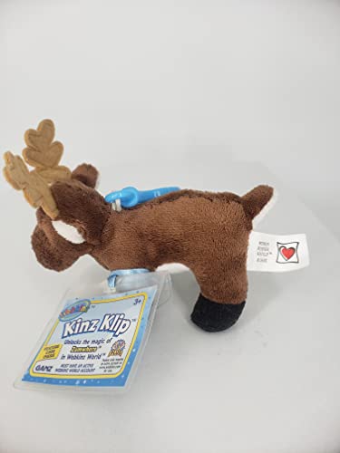 Webkinz Virtual Pet Plush - Kinz Klip - REINDEER (4.5 inch) -New Unused Code Tag ^G#fbhre-h4 8rdsf-tg1379730