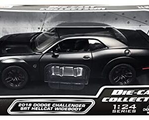 2018 Challenger SRT Hellcat Widebody Matt Black Die-Cast Collection Series 1/24 Diecast Model Car by Motormax 79350