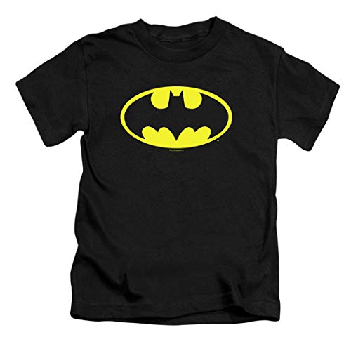 Juvenile Batman Classic Logo T Shirt & Stickers (2T) Black