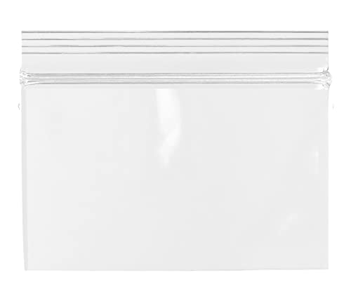 GPI - 6" X 4" 500 Count, 2 Mil Clear Reclosable Zip Plastic Poly Bags with Resealable Lock Seal Zipper for Snack, Candy, Nuts, Cookies, Sewing Supplies, Beads.